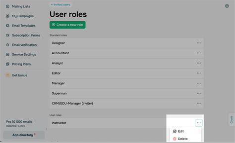 How To Create A Custom User Role Sendpulse