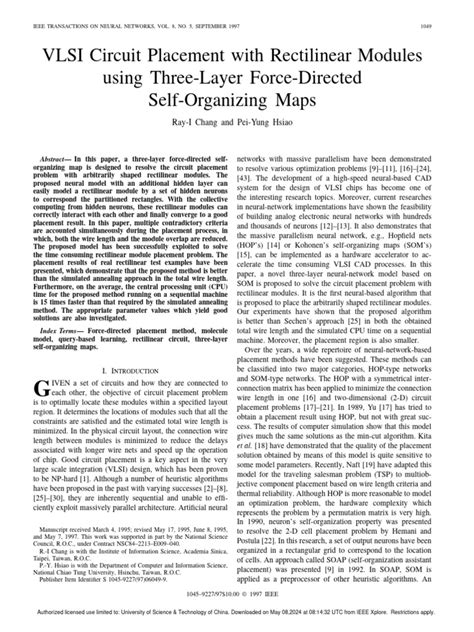 vlsi circuit placement with rectilinear modules using three layer force
