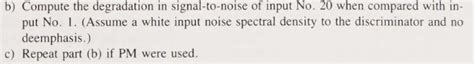Solved A Frequency Division Multiplexing System Uses Ssb Sc