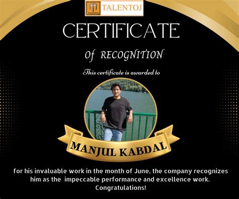 Talentoj On Linkedin Congratulations Manjul Kabdal🎊 For Your
