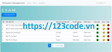source code hệ thống trắc nghiệm online php thuần có báo cáo
