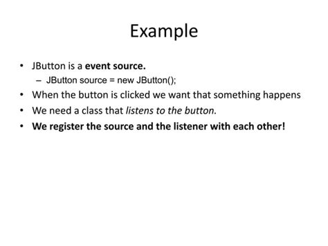 Gui Programming With Java Ppt