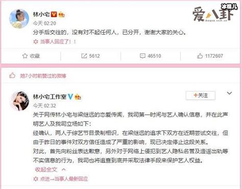 林小宅回应恋情 大方认爱梁继远网友心疼前男友肚子 明星 冰棍儿网