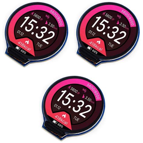 3pcs 1 28Inch Round Display LCD Screen Module GC9A01 SPI Communication