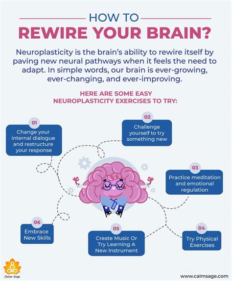 Rewire Your Brain Infographic Neuroplasticity Neuroplasticity Exercises Cognitive Therapy