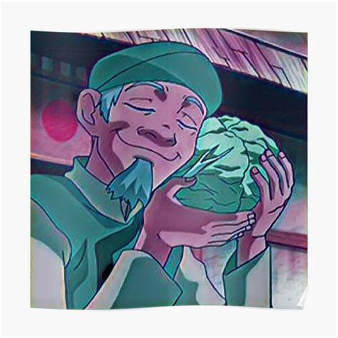 Aang Avatar Cabbage Man Posters Redbubble