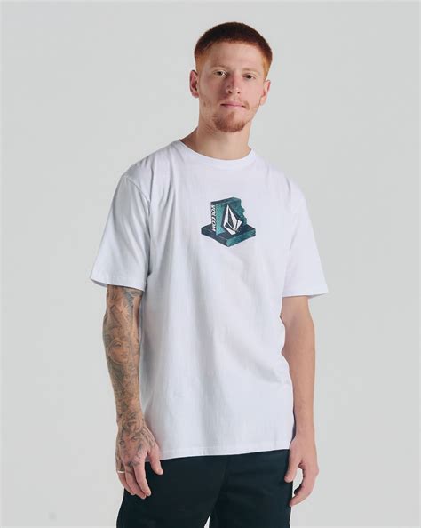 Camiseta Volcom Leanin Branca Volcom Brasil Loja Oficial
