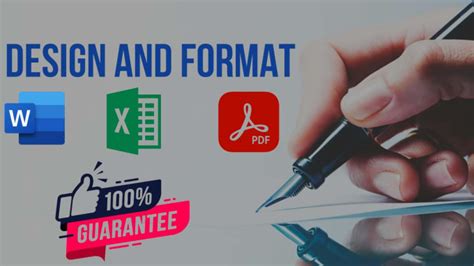 design and format ms excel word and pdf files by faisal 87 fiverr