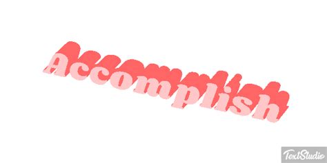 Accomplish Word Animated  Logo Designs