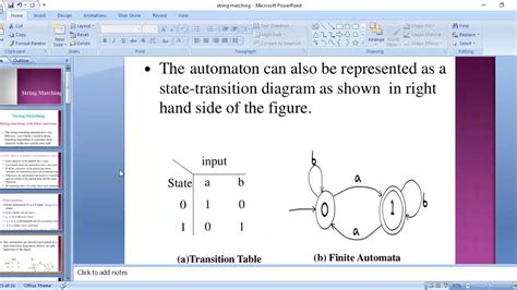 String Matching With Finite Automata Youtube