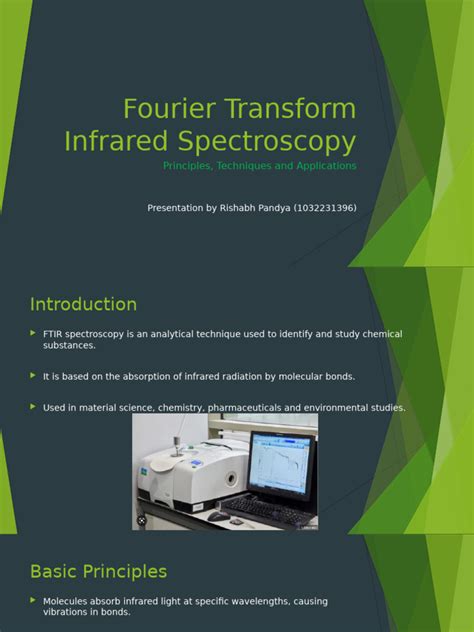 Fourier Transform Infrared Spectros Pdf Infrared Spectroscopy