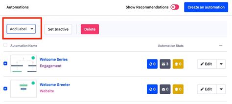 How Do I Add An Automation Label Educonverse