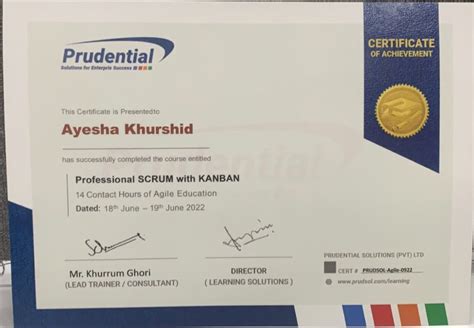 Ayesha Khurshid On Linkedin Scrumtraining Learning Scrum