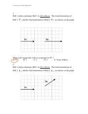 1D And 2D Collisions Momentum And Magnitude Of X Component Course Hero