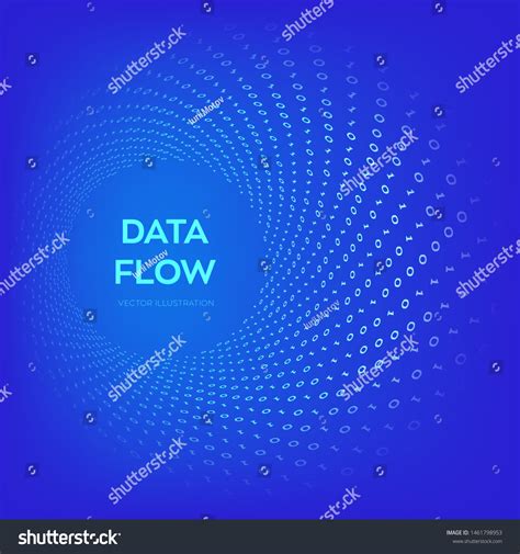 Data Flow Digital Code Binary Data Stock Vector Royalty Free 1461798953 Shutterstock
