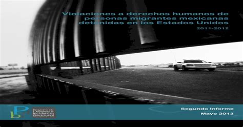 Violaciones A Derechos Humanos De Personas · Segundo Informe