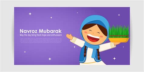 행복 Nowruz 페르시아어 새 해 인사말의 벡터 일러스트 레이 션 프리미엄 벡터