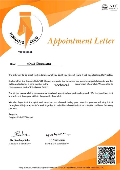 Arush Shrivastava On Linkedin Givemycertificate Community Insightsclub Insightsclubvitbhopal