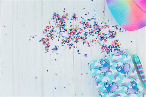 Premium Photo Notebook With Llama Unicorn And Rainbow With Colorful G