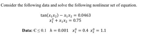 Solved Consider The Following Data And Solve The Following Chegg