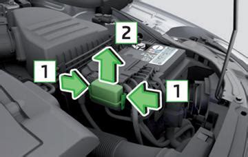 Предохранители и реле Skoda Rapid (2012-2015) - Предохранители