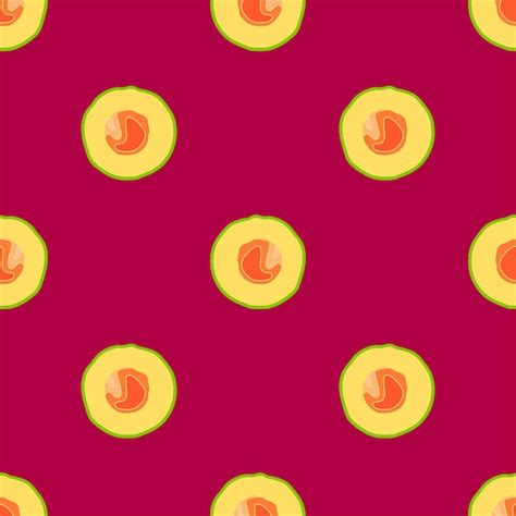 Premium Vector Melon Fruit Repeat Pattern Vector Illustration