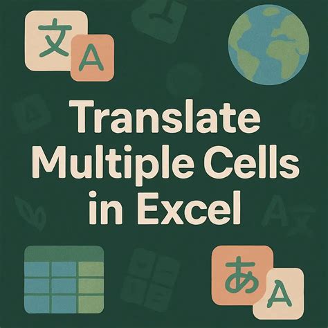 How To Translate Multiple Cells In Excel 4 Effective Ways Excel Insider