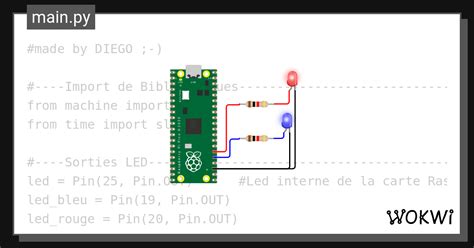 raspberry pi pico led clignotement wokwi esp32 stm32 arduino