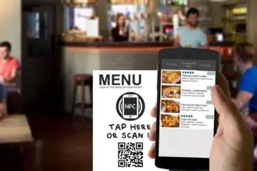 Round QR Code NFC Acrylic Tag NTAG213 Smart Restaurant Menu