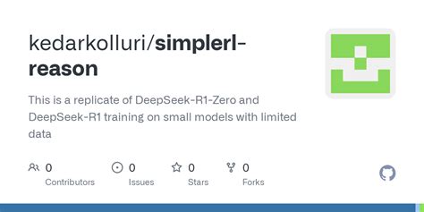 Github Kedarkolluri Simplerl Reason This Is A Replicate Of Deepseek R Zero And Deepseek R