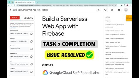 Task 7 Build A Serverless Web App With Firebase Qwiklabs
