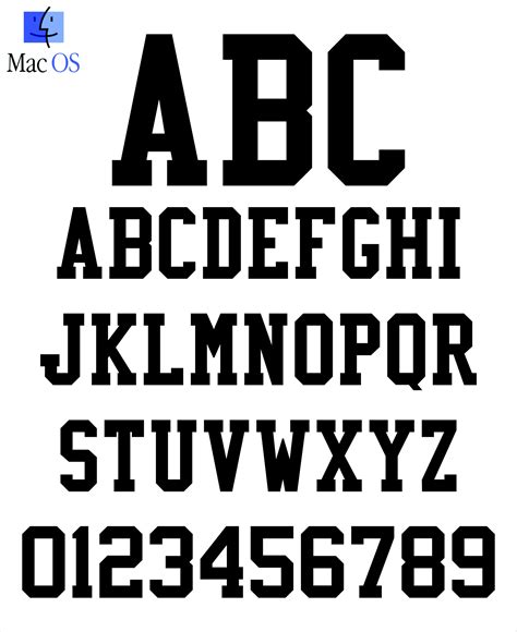 Pro Full Block Font For Mac Instant Download Etsy