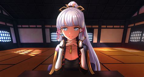 Kamisato Ayaka Genshin Impact And More Drawn By Luizhtx Danbooru