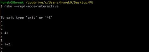 Printing Raku Repl Appears Unresponsive On `cygwin` Under Windows 8