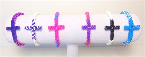 Items Similar To Braided Plastic Cross Gimp Bracelets Neon Colors On Etsy
