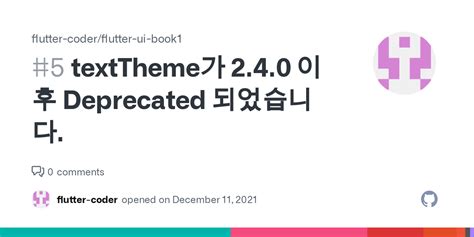 Texttheme Deprecated Issue Flutter Coder