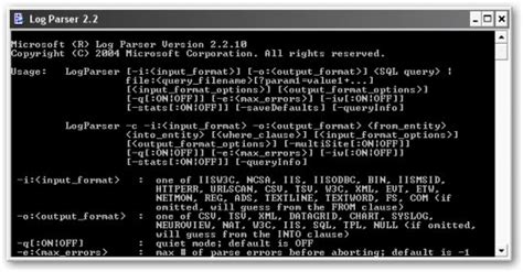 Log Parser Download The Most Versatile Tool For Log Analysis