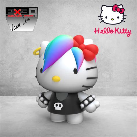 Hello Kitty X 3 Clasica 3d Y Moderna Stl 3d Model 3d Printable Cgtrader