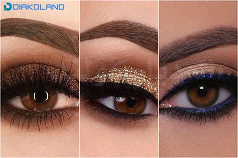 40 آرایش چشم قهوه‌ای دخترانه زیبایی طبیعی با رنگ‌های متنوع