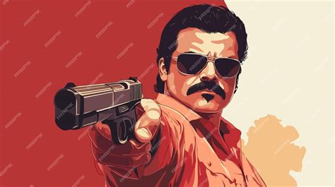 Isolated Vector Illustration In Flat Style For Narcos Characters Premium Ai Generated Vector