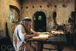 Old Man Writing On Scroll GoodSalt