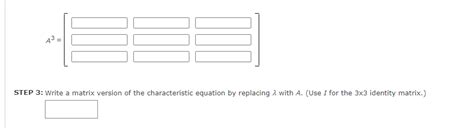 Solved The Cayley Hamilton Theorem States That A Matrix