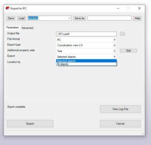 Export A Tekla Structures Model To An IFC File Bim Corner