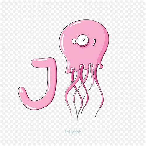 卡通水母和字母png图片素材下载图片编号9848236 Png素材网