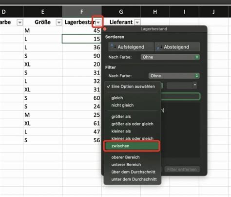 Filter Setzen Excel So Gehts