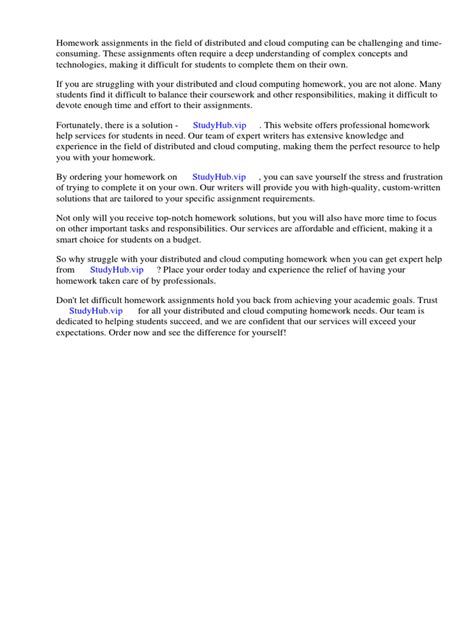 Distributed And Cloud Computing Homework Solutions Pdf Cloud Computing Computing