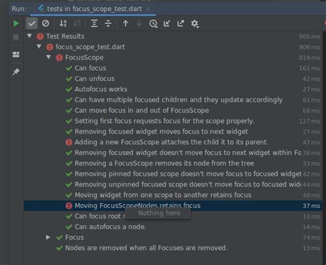 Testwidgets Within A `group` · Issue 1249 · Flutterflutter Intellij