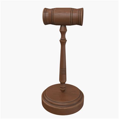 Judge Gavel 3d Model 19 Obj Lxo Ma Max Fbx C4d Blend 3ds Free3d