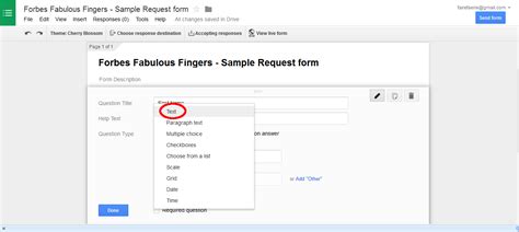Diva Dolls Creating A Google Form