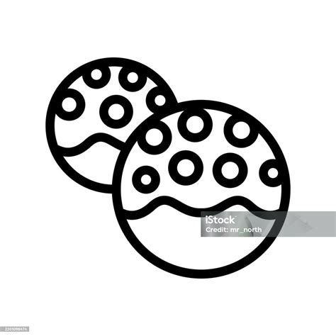 초콜릿 공 아이콘 얇은 선 스타일 벡터 일러스트 레이 션 그래픽 디자인 0명에 대한 스톡 벡터 아트 및 기타 이미지 0명 고립 색상 디자인 요소 Istock